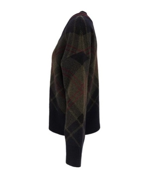 Barbour V-neck Striped Knit Sweater