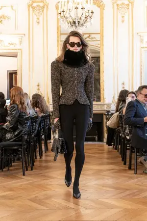 Magda Butrym Fitted Boucle Peplum Blazer - Brown