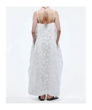 Carven Jacquard Pleated Bubble Dress
