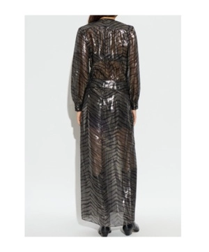 Isabel Marant Étoile Waisttie Printed Maxi Dress