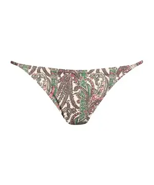 Isabel Marant Étoile Comfortable Printed Bikini Bottoms Green