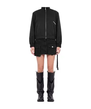 Attico Zip-up High Neck Jacket