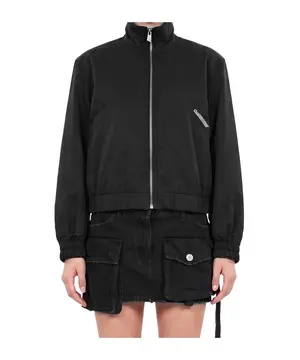 Attico Zip-up High Neck Jacket