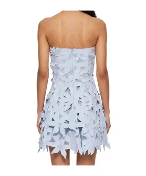 Simkhai Miri Embroidered Bustier Mini Dress