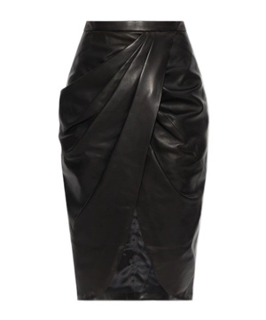 Balmain Pleated Skirt - Black