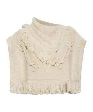 Isabel Marant Étoile Kacie Fringed Knit Cape