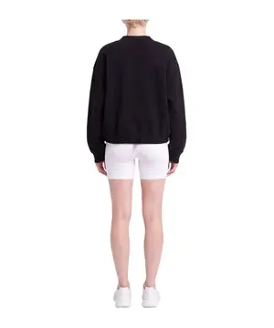 Sportmax Solid-color V-neck Long-sleeve Sweatshirt - Black