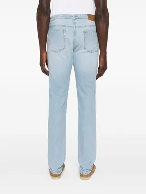 Incotex Faded-effect Five-pocket Jeans