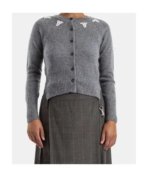 Simone Rocha Embellished Knit Cardigan