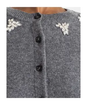 Simone Rocha Embellished Knit Cardigan