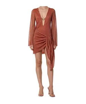 Oseree Lace-up Mini Dress