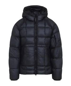 C.P. COMPANY Quilted Down Jacket With Zip Closure