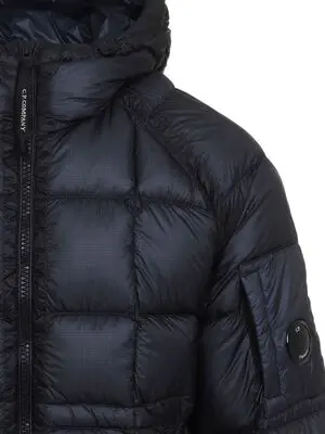 C.P. COMPANY Quilted Down Jacket With Zip Closure