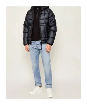 C.P. COMPANY Quilted Down Jacket With Zip Closure