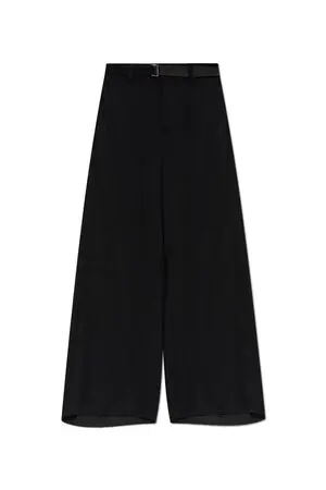 Sacai Belted Wide-leg Pants