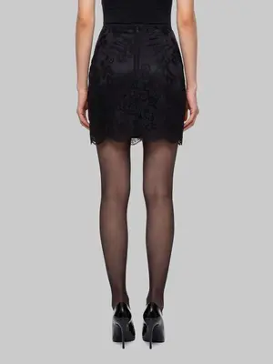 Dolce & Gabbana Mini Skirt In Lace