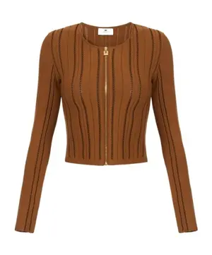 Elisabetta Franchi Cardigan In Knit Fabric