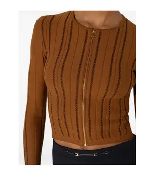Elisabetta Franchi Cardigan In Knit Fabric