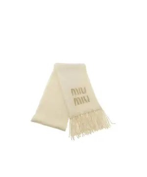 Miu Miu Tasseled Scarf - Nude