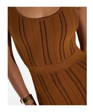 Elisabetta Franchi Striped Knit Dress