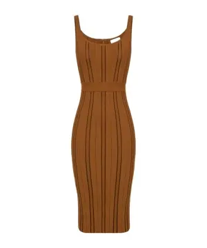 Elisabetta Franchi Origami Dress In Knit Fabric - No