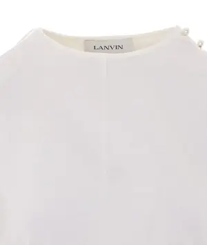 LANVIN Cape-effect T-shirt