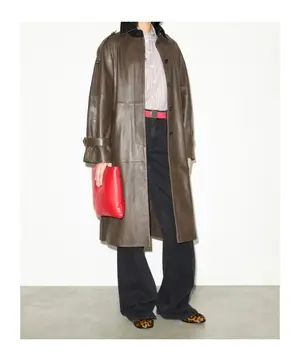 Max & Co. Nappa Leather Trench Coat