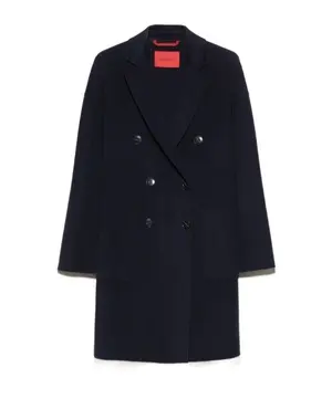 Max & Co. Double-woven Wool Coat - Navy