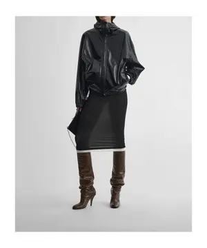 Phoebe Philo Anorak Hooded Leather Jacket