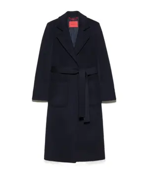MAXCO. Runaway Coat In Drap - Navy Blue