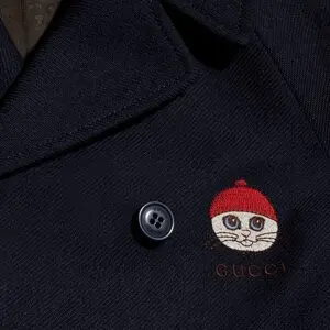 Gucci Cat Embroidered Coat