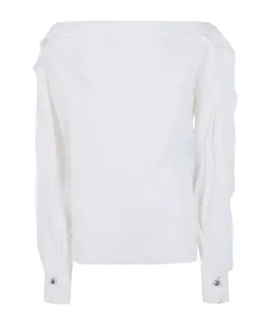 LANVIN Ruffle-detail Long Sleeved Blouse