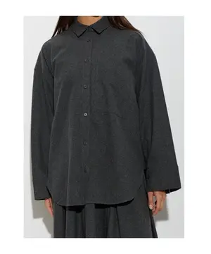 BY MALENE BIRGER Pointed Collar Long-sleeved Shirt