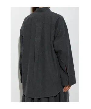 BY MALENE BIRGER Pointed Collar Long-sleeved Shirt