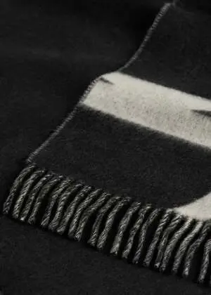 TOTEME Monogram Brushed Wool Scarf