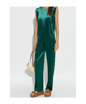 FORTE_FORTE Wide-leg Casual Trousers - Green