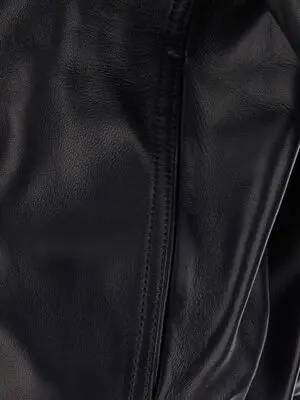 Phoebe Philo Ribbed-collar Leather Jacket