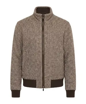Peserico Tweed Bomber Jacket - No
