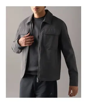 Moose Knuckles Jacques Shirt Jacket - Cement Ash