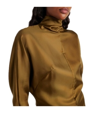 MUGLER Silk Twill Top