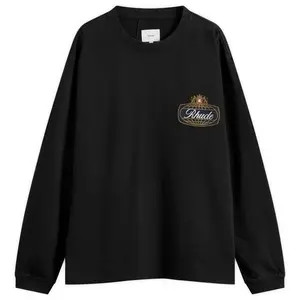 Rhude Safari Crest Long Sleeve T-shirt - Black