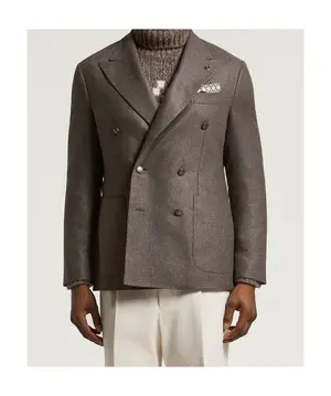 Peserico Double-breasted Twill Blazer