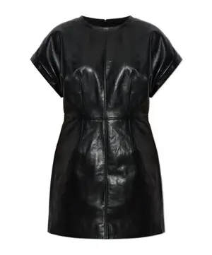 ANINE BING Short-sleeved Dress - Black