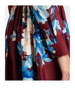 LEO Zara Floral Cotton Shirt Dress - No