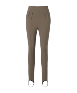 MUGLER Wool-blend Stirrup Leggings - Brown