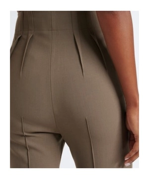 MUGLER Wool-blend Stirrup Leggings - Brown
