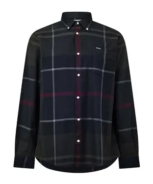 Barbour Buttondown Large Tartan Long Sleeve Shirt - No