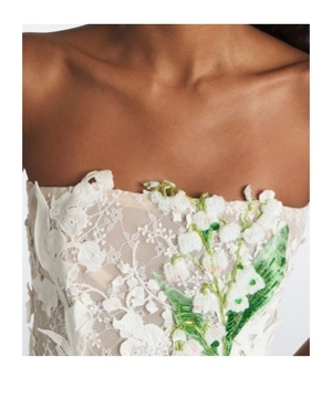 LEO Embellished Lace Bustier Dress