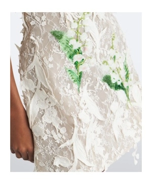 LEO Embellished Lace Bustier Dress
