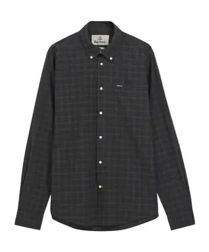 Barbour Buttondown Micro Check Long Sleeve Shirt - No